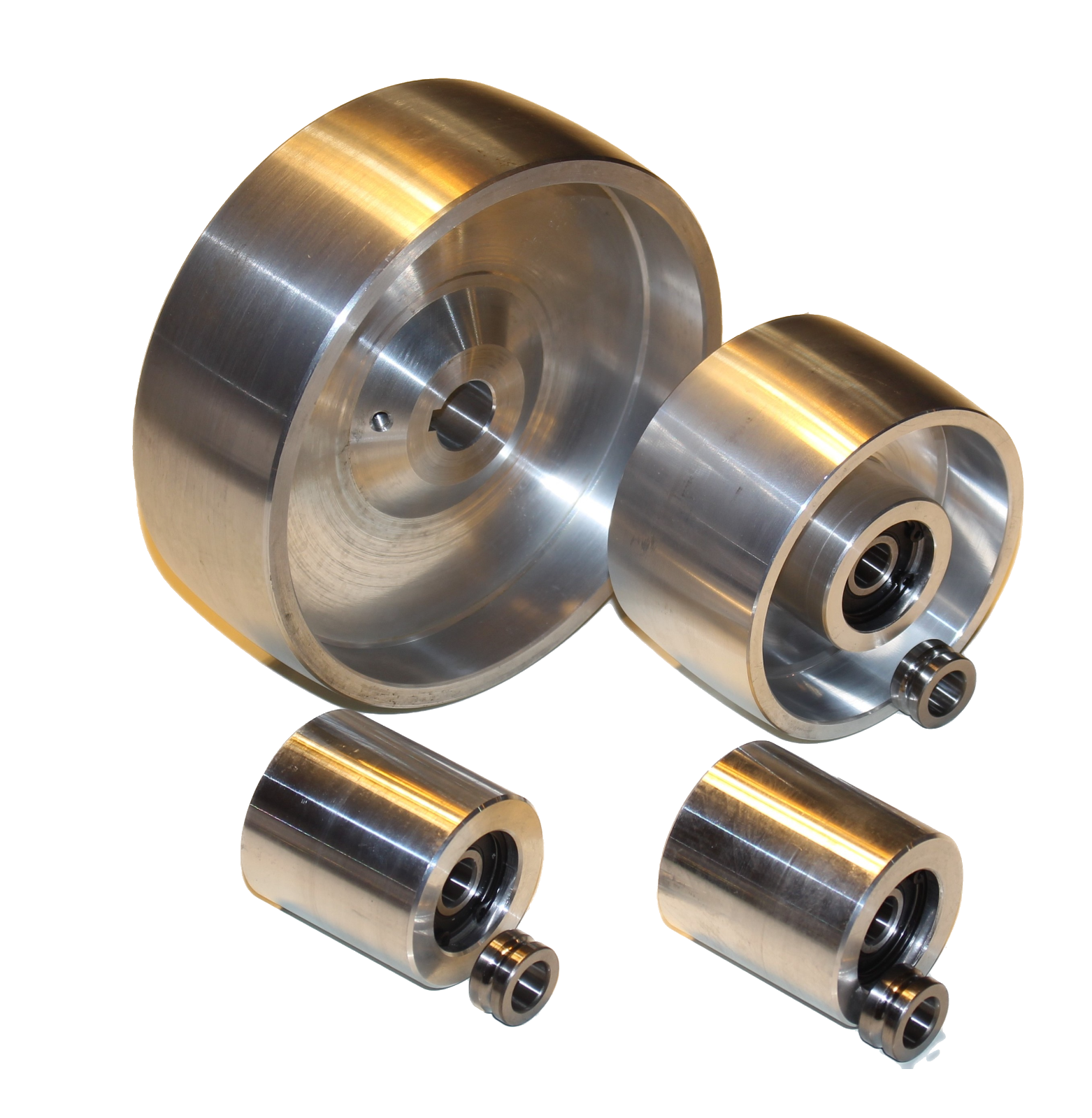 Belt Grinder Wheel Set Knife Grinder 6.2" Drive-5/8" shaft, 4" Tracking ...