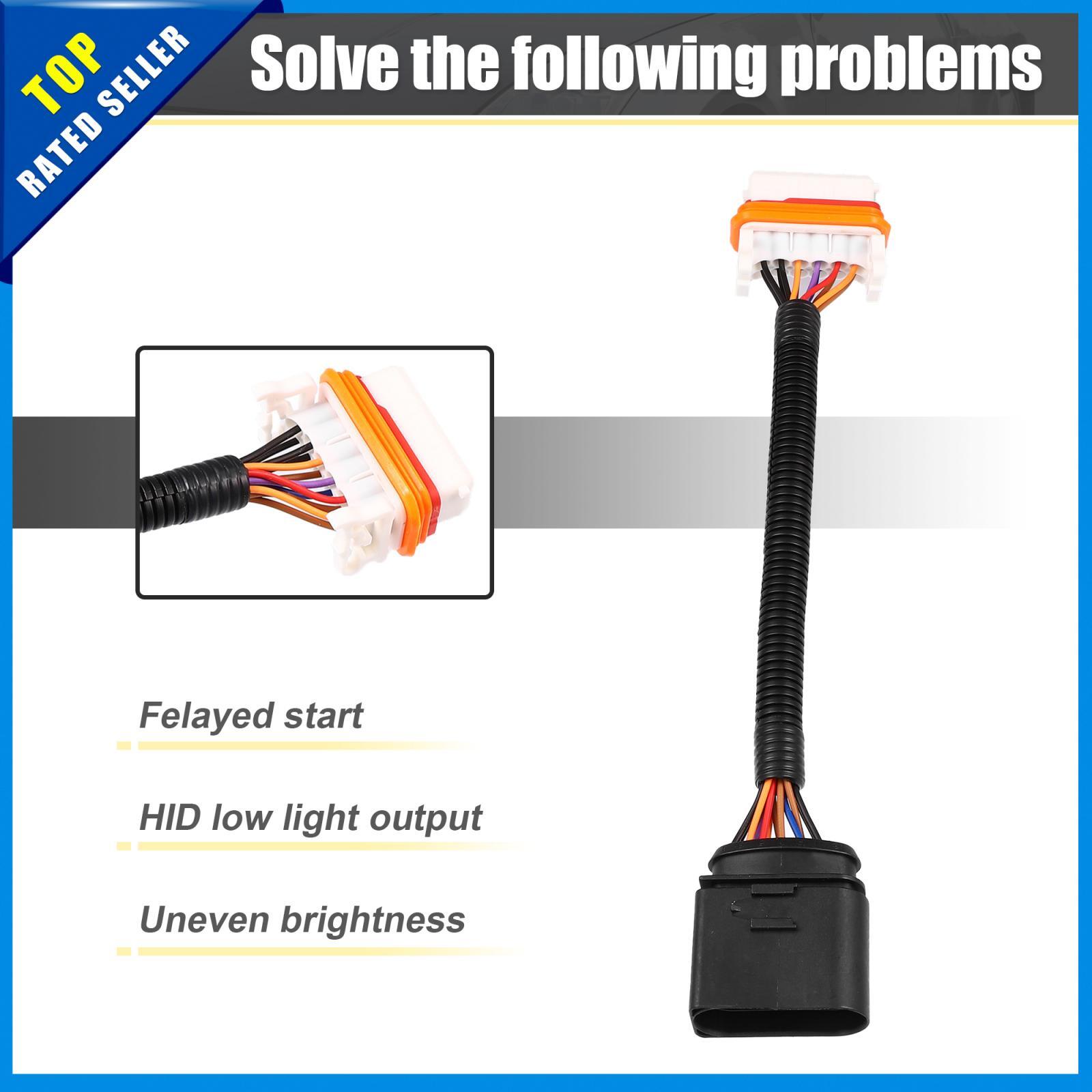 Pack of 1 For VW Touareg 2004-2007 7L6971071A Headlight Connector Wire ...