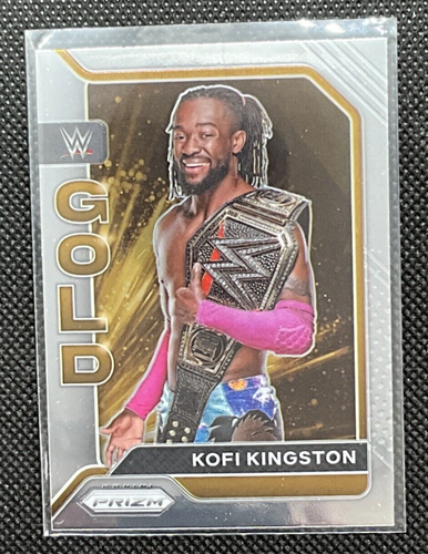 Kofi Kingston #12 WWE SmackDown Gold Panini Prizm 2022 Wrestling ...
