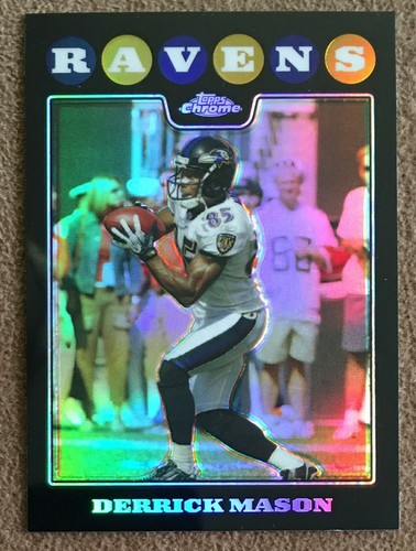 Derrick Mason 2008 Topps Chrome Refractor #TC65 Baltimore Ravens ...