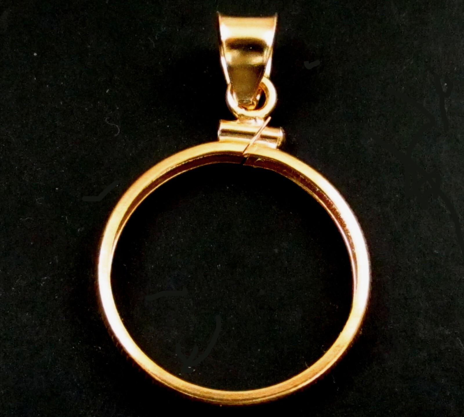 Coin Bezel U.S. Nickel Five Cent Coin Reeded Edge 14K Gold Filled ...