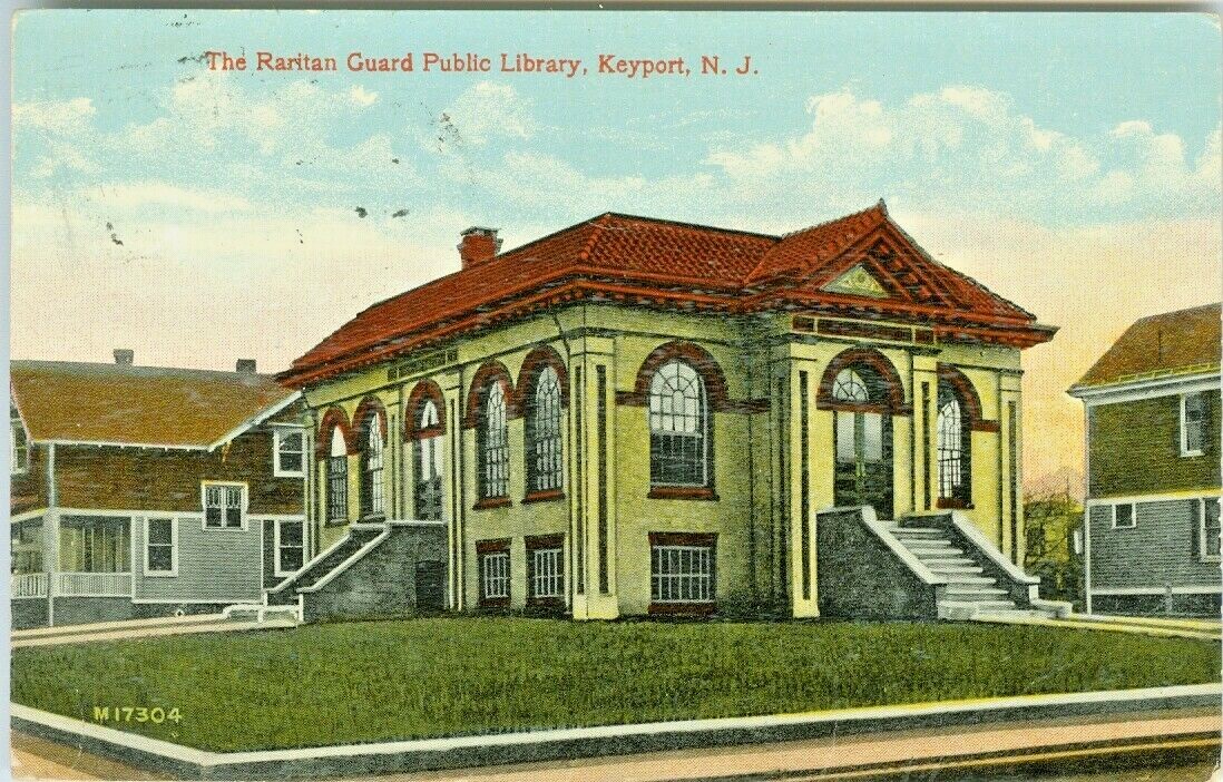 Keyport NJ The Raritan Guard Public Library 1915 | eBay