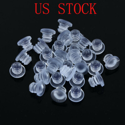 30x Rubber Glass Table Top Spacers Anti Collision Embedded Stem Drawer ...