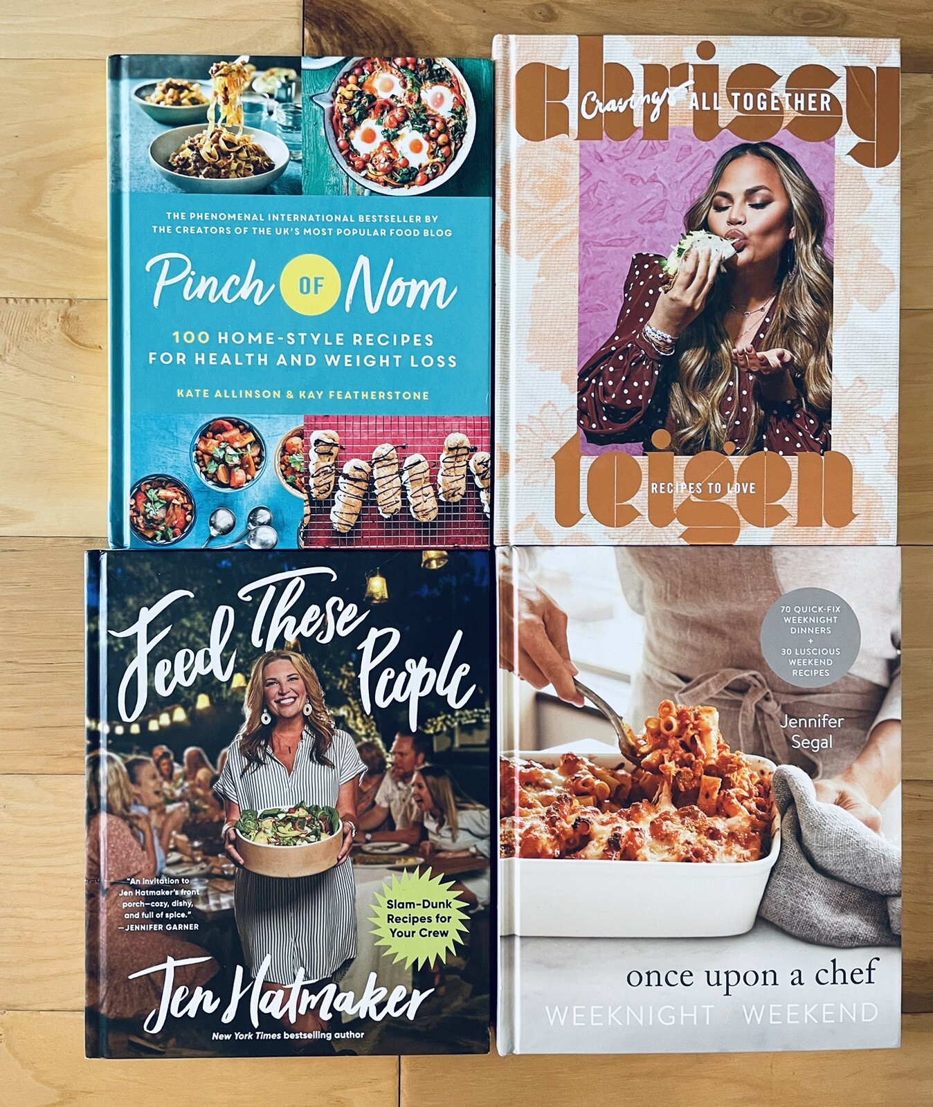 Four Popular Cookbooks - Hardcover Bestsellers Jen Hatmaker Chrissy ...