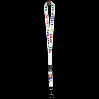 OES Woven Lanyard with Breakaway - Eastern Star Lanyard Keychain | eBay