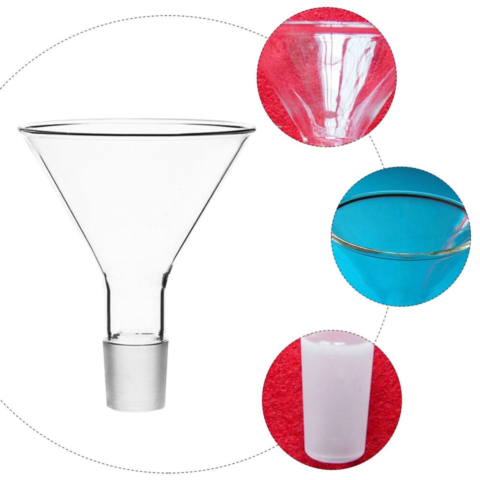 Transparent Glass Triangular Funnel Funnels for Filling Bottles ...