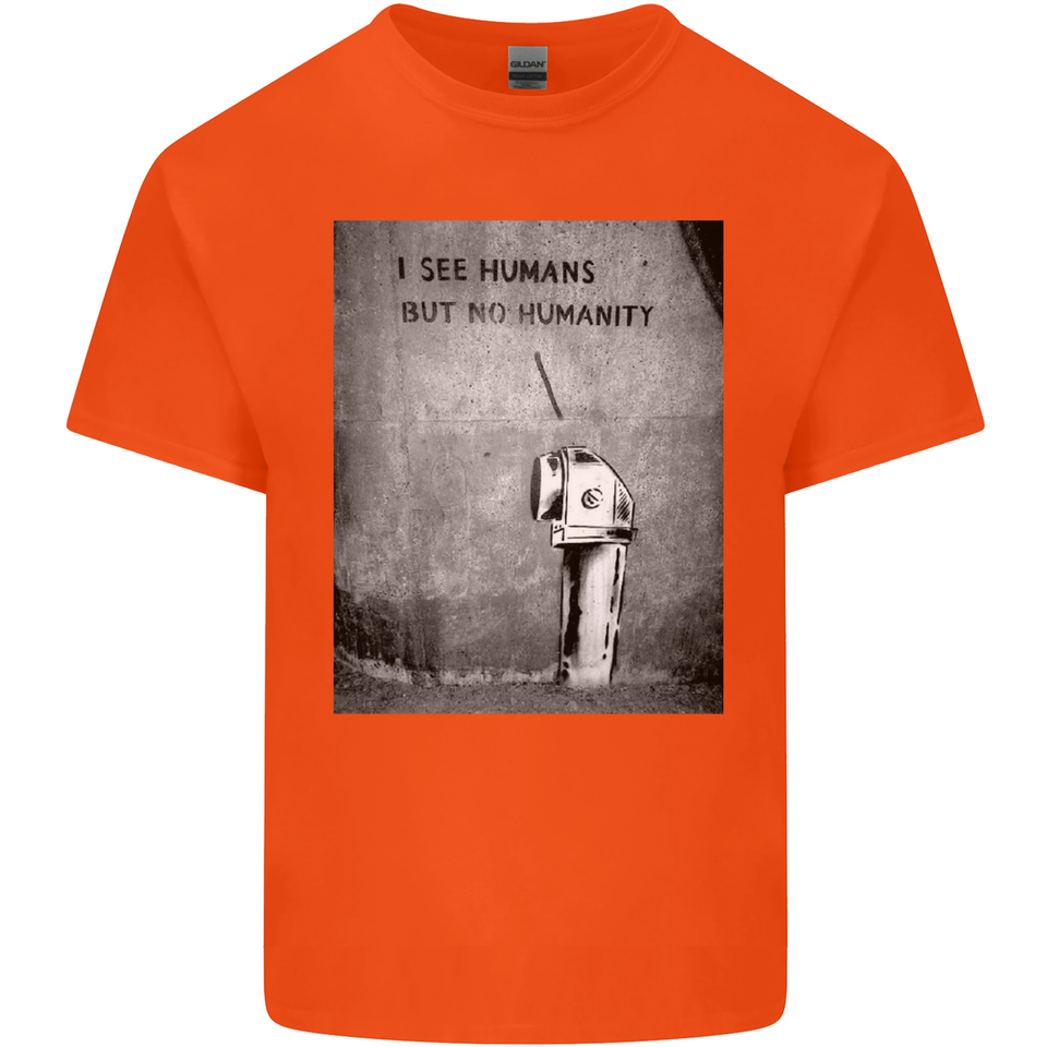I See Humans but No Humanity Banksy Art Kids T-Shirt Boys Girls | eBay