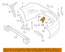 MERCEDES OEM 15-18 C300 Rear Bumper-Upper Mount Left 2058800503 | eBay