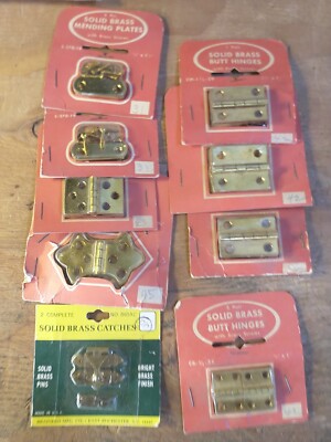 Butt Hinges Mending Plates Catches with Screws. Jewelry Box | eBay