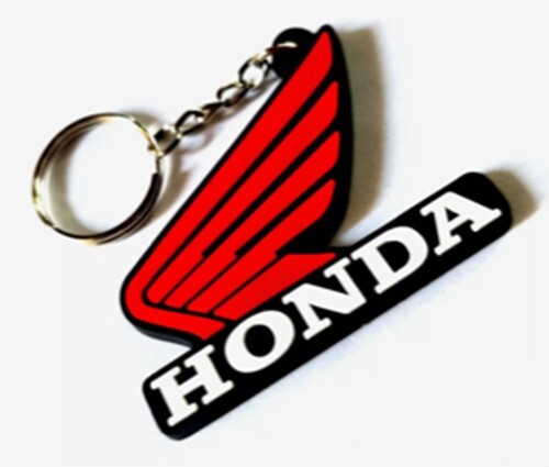 Honda Key Chain Wing Ring Rubber Motorcycle Collectable Vintage Gift ...