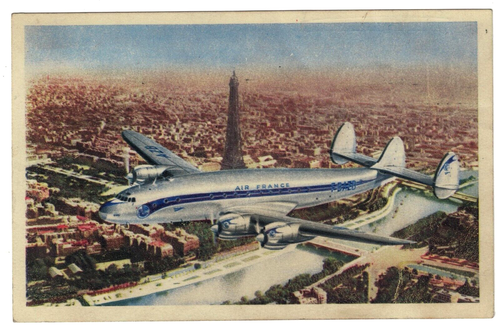Collection Air France Lockheed Constellation Overview de Paris Cards ...