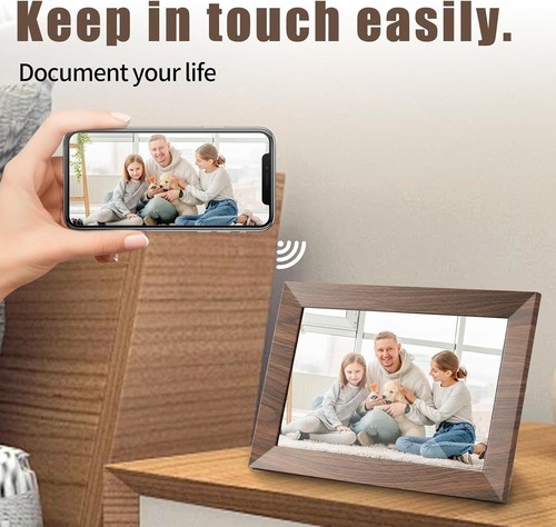 10.1 Inch Digital Picture Frame with 32GB Storage, WiFi Digital Photo ...