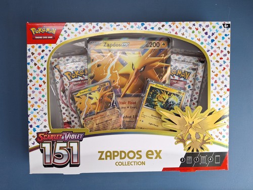 Pokemon TCG Scarlet & Violet 151 Factory Sealed Zapdos Ex Collection ...