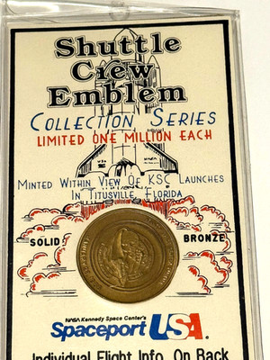 1986 NASA Shuttle Crew Emblem Coin Series NASA Mission 51L - CHALLENGER ...