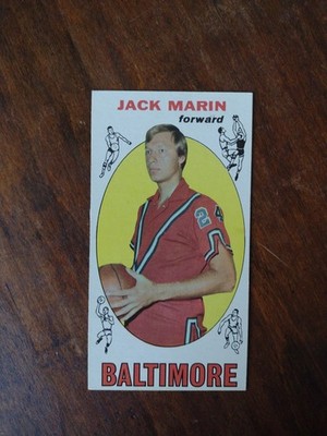 1969-70 Topps #26 Jack Marin Rookie Baltimore Bullets/DUKE BLUE DEVILS ...