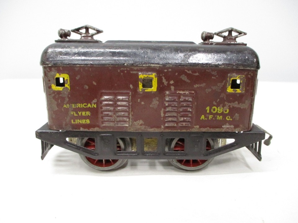 American Flyer Train 1095 Boxcab Electric Loco Brown Prewar O gauge ...