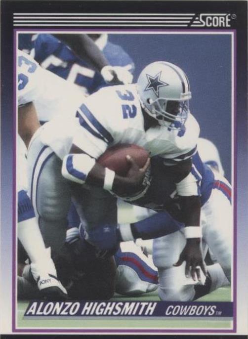 1990 Score - Rookie & Traded (Supplemental) Alonzo Highsmith #46T for ...