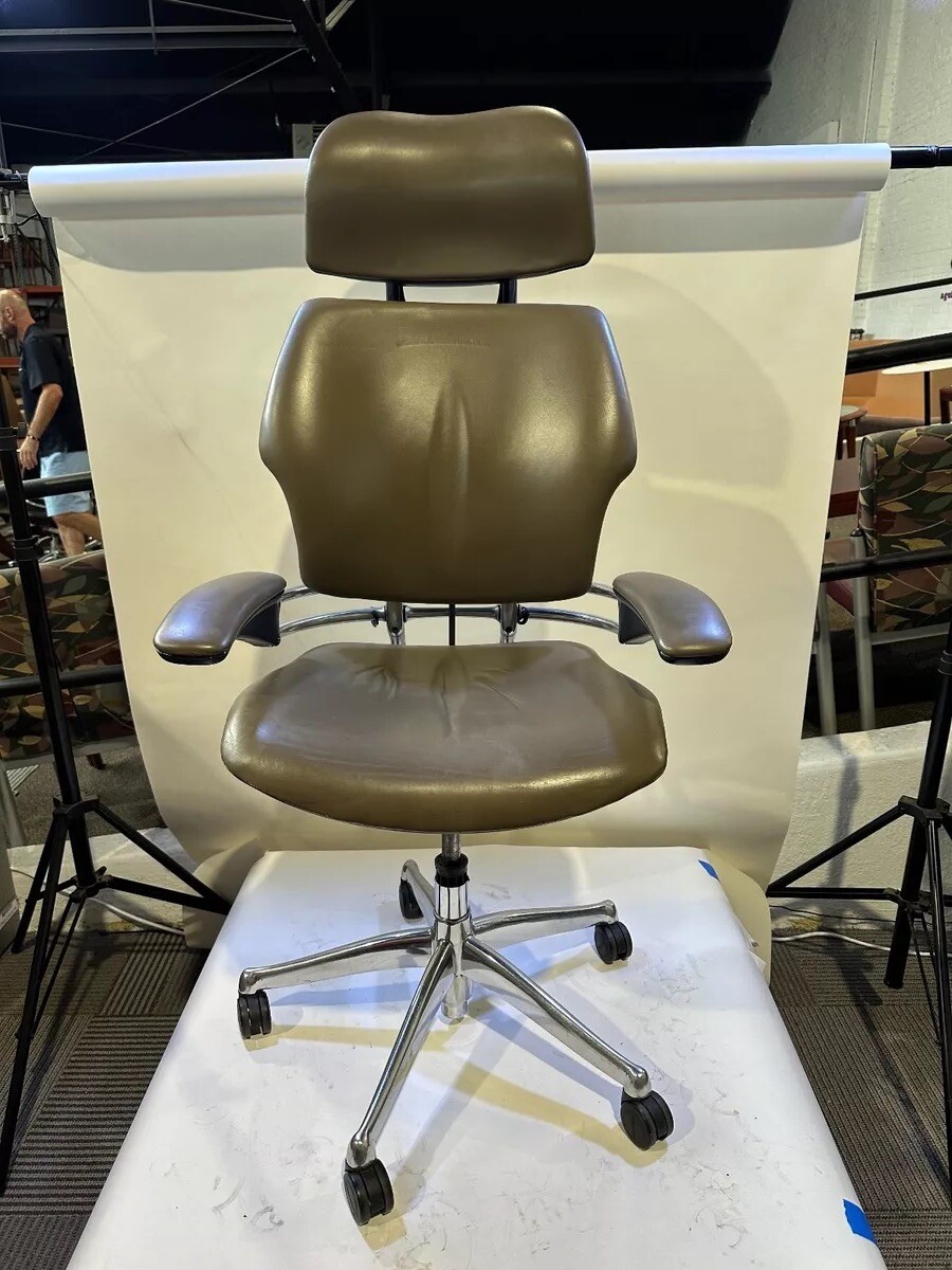 HumanScale Freedom High Back Office Chair in Brown Leather Finish | eBay