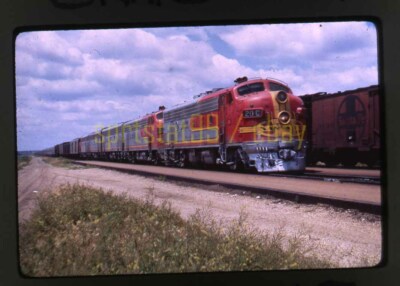 ATSF Santa Fe EMD F3A Locomotive #20C - Duplicate 35mm Railroad Slide ...