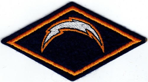 Los Angeles Chargers Diamond Shaped Felt Iron On Patch #778 | eBay