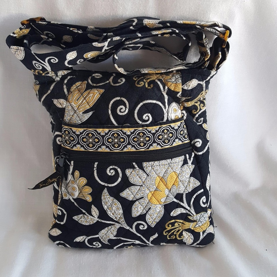 Vera Bradley Yellow Bird Hipster Messenger Bag Adjustable Strap ...
