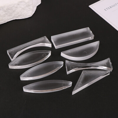 8Pcs Acrylic Optical Concave Convex Prism Lens Set Physics Optics ...