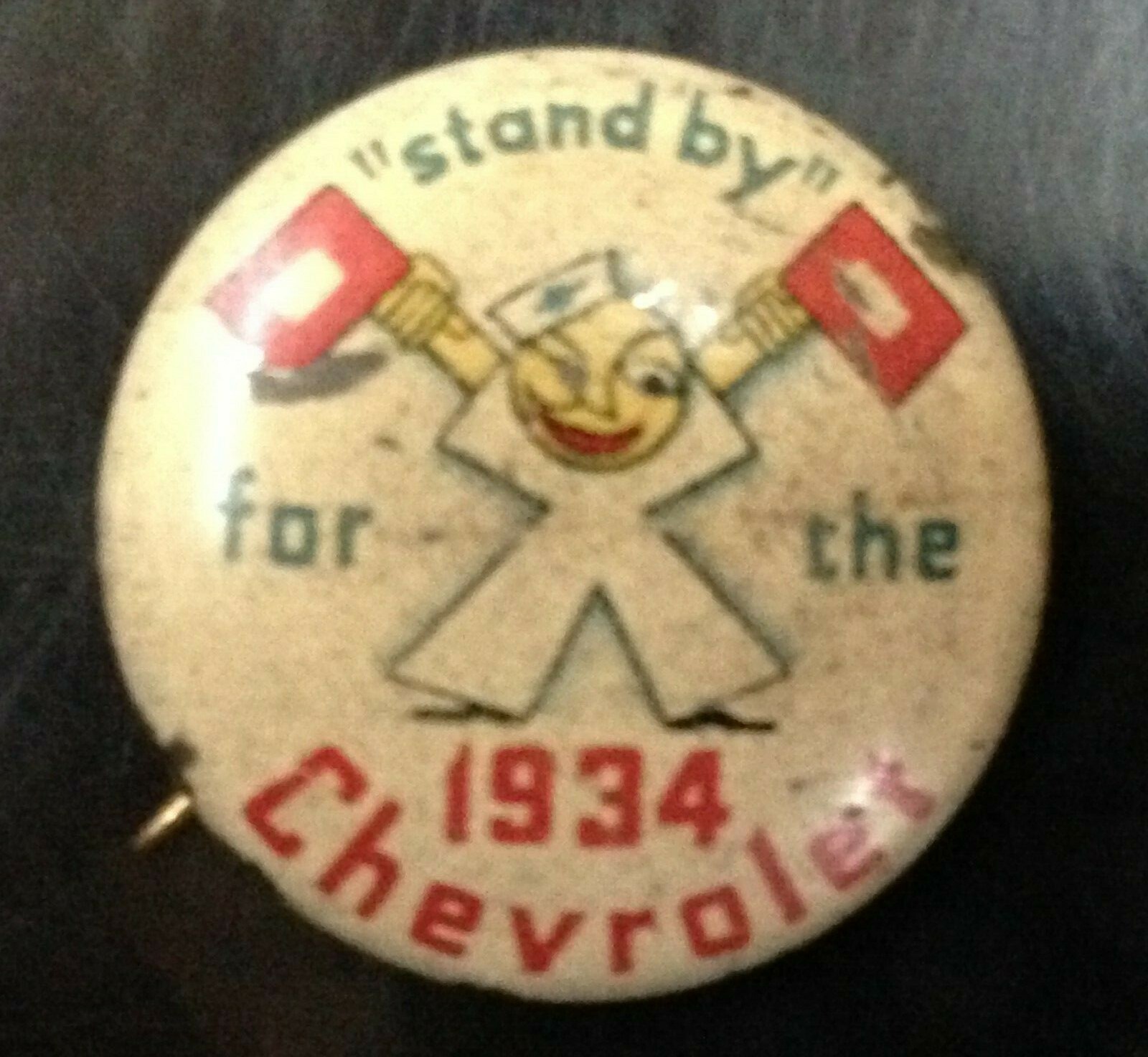 Vintage Chevrolet Pin "Stand By" for The 1934 Chevrolets Pinback | eBay