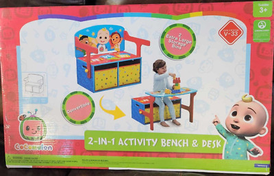 Cocomelon 2 In 1 Activity Bench & Desk Convertible | eBay