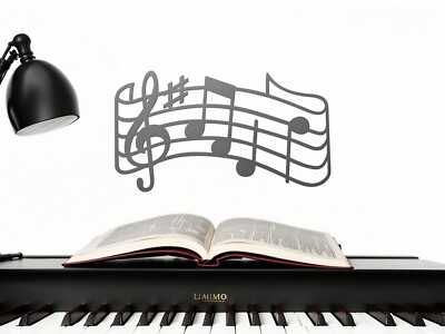 Music Notes Wall Art Metal Home Decor Musical Rock Classical Jazz ...