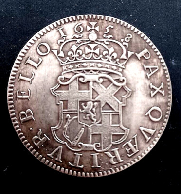 1658 Oliver Cromwell Crown , Beautifully Silver plated, Original size ...