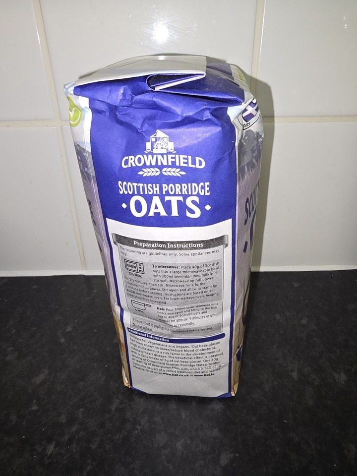 Scottish Porridge Oats ( Wholegrain Rolled Oats) 1kg | eBay UK