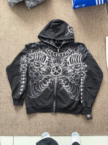 Complexcon exclusive Affliction GoreCore Ken Carson Zip Up Hoodie Black ...