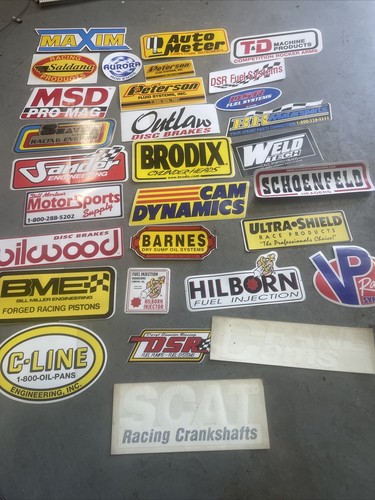 Lot Of 30 World Of Outlaws Sprint Car Racing Decals USAC Dirt Circle ...