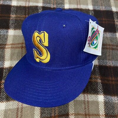 Vintage Seattle Mariners New Era Pro Model Fitted Hat 7 1/2 Wool ...