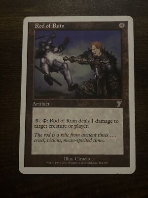 Rod of Ruin (314) Seventh 7th Edition MTG Magic The Gathering D8900* | eBay