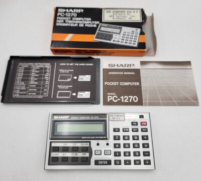 Sharp Pocket Computer PC-1270 with APR Examiner 4.2 | eBay