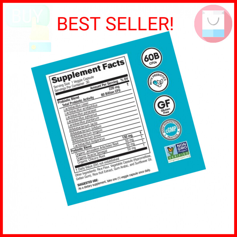 Physician's Choice Probiotics 10 Strains - 60 Billion CFU + Organic ...