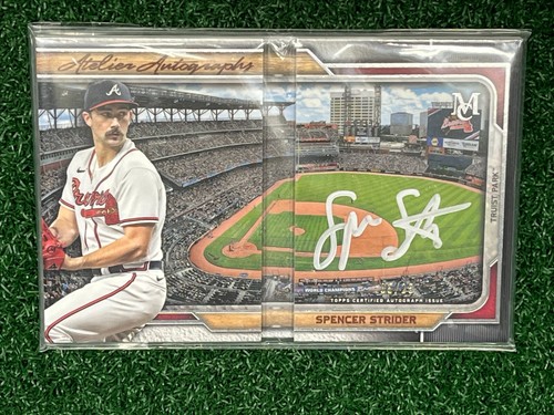 SPENCER STRIDER 2023 TOPPS MUSEUM COLLECTION ATELIER AUTOGRAPH BOOK BRAVERS | eBay