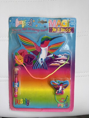 Vintage Lisa Frank Dashly Hummingbird Dry Erase Board 1990s RARE SEALED ...