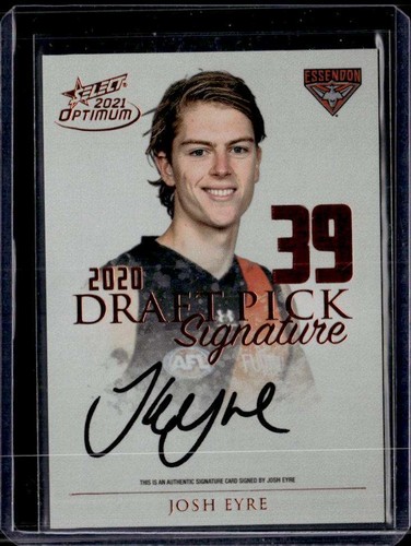 2021 AFL SELECT OPTIMUM, JOSH EYRE COPPER DPS 23/170 ESSENDON | eBay ...