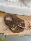 Antique Hand Crafted Iron & Brass Made Padlock Old Indian House Safety ...