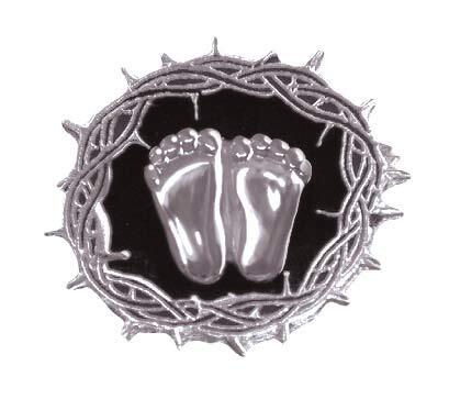 Precious Feet, Silver Plated, Crown/Thorns Jewelry, Lapel Pin | eBay