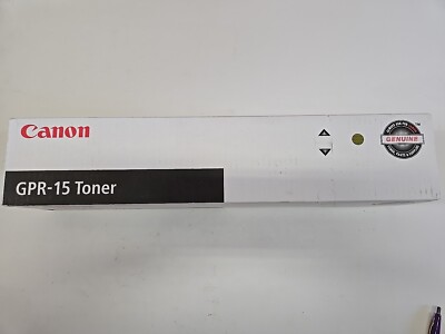 (LOTO OF 2) Genuine Canon GPR-15 GPR15 Black Toner Cartridge (BRAND NEW ...