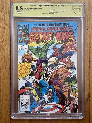 Marvel Super Heroes Secret Wars 1 CBCS Graded 8.5 Signed By Mike Zeck ...