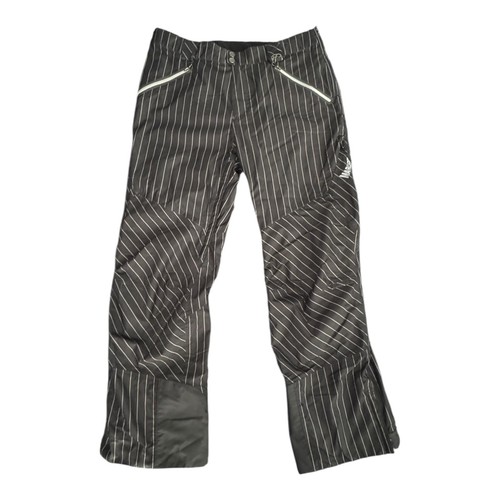 Marker Snow Pants Mens XL Black Pinstripe Thinsulate Insulated Ski Zip ...