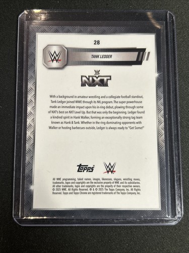 🔥Tank Ledger 2025 Topps Chrome WWE Prizm Refractor | eBay