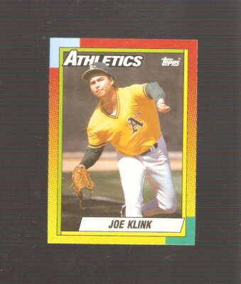 joe klink 1990 mlb topps traded,biscayne,chaminade hs,hollywood fl ...