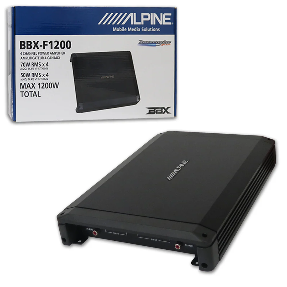 Alpine BBX-F1200 600W Max Power Class A/B 4-channel MOSFET Car Audio ...