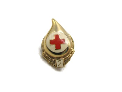Red Cross 2 Gallon Blood Donor Pin Gold Tone | eBay