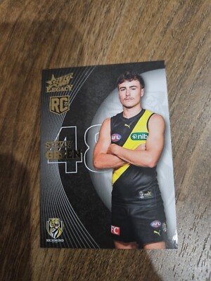 2023 AFL SELECT LEGACY ROOKIE CARD Steely Green RICHMOND TIGERS | eBay ...